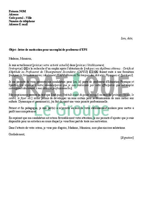 Lettre De Motivation Pour Enseignante Laboite Cv Fr
