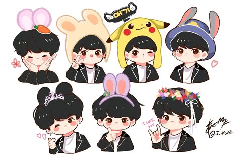 카나kana on Twitter Fan art Chibi Bts chibi