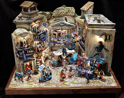 Il Presepe Dedicato Alla Festa Per Il Terzo Scudetto Del Napoli Tifosi
