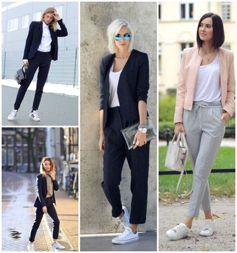 Lleva Tenis A La Oficina Vestidos Con Tenis Outfits Y Outfits Formales