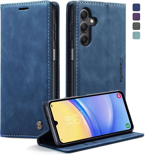 QLTYPRI Etui Pour Samsung Galaxy A15 5G 4G Housse En Cuir Premium PU