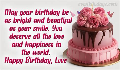 Birthday Wishes For Love Happy Birthday My Love