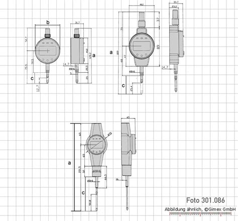 Messzeuge Messschieber Mikrometer Messuhren Digital Messuhr 12 7