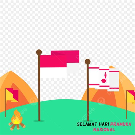 Scout Hari Pramuka Vector Hd PNG Images Illustration Hari Pramuka With