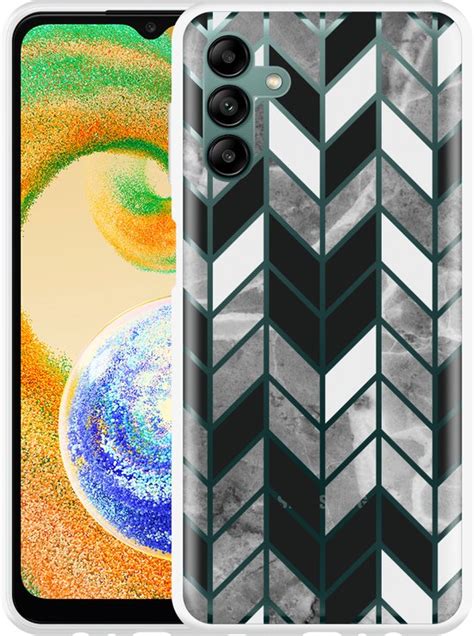 Hoesje Geschikt Voor Samsung Galaxy A04s Visgraat Marmer Bol