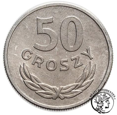 Polska PRL 50 Groszy 1967 St 1 Archiwum Niemczyk Pl