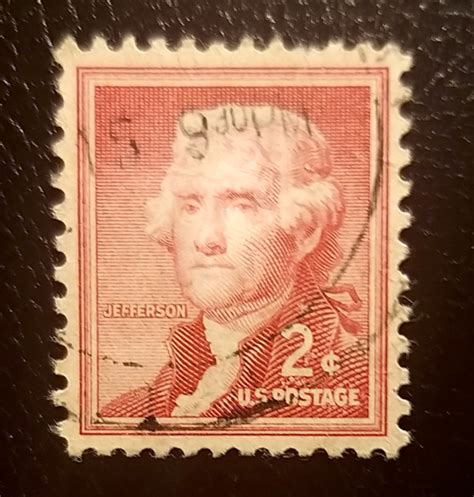 US Postage Stamp Thomas Jefferson 2 Cents Postage Stamps