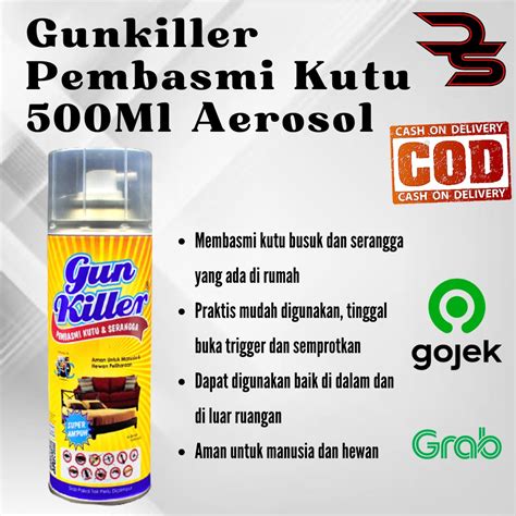 Jual Racun Pembasmi Kutu Kasur Busuk Gunkiller Spray Ml Aerosol