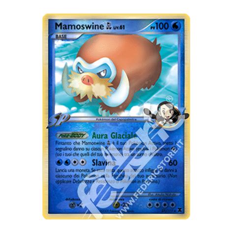 027 111 Mamoswine GL Rara Reverse IT MINT Federicstore