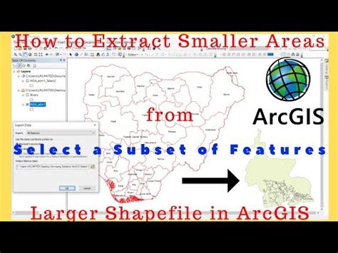 How To Extract Smaller Areas From A Larger Shapefile In ArcGIS Select