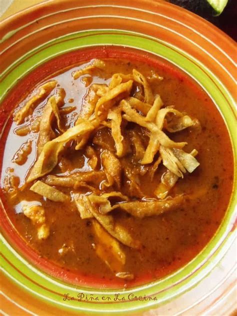 Sopa Azteca Sopa De Tortilla Tortilla Soup Recipe Mexican Food