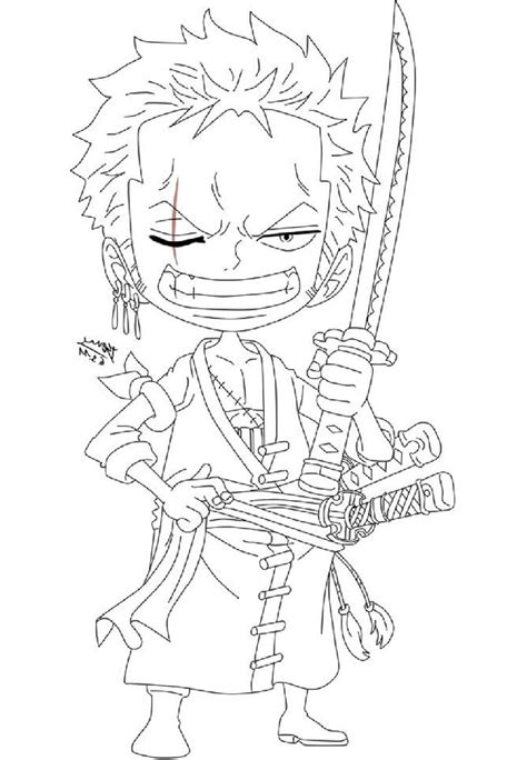 Desenhos Do Roronoa Zoro Para Imprimir E Colorir Pintar