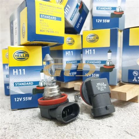 BOHLAM LAMPU HALOGEN HELLA H11 12V 55W ORIGINAL Lazada Indonesia