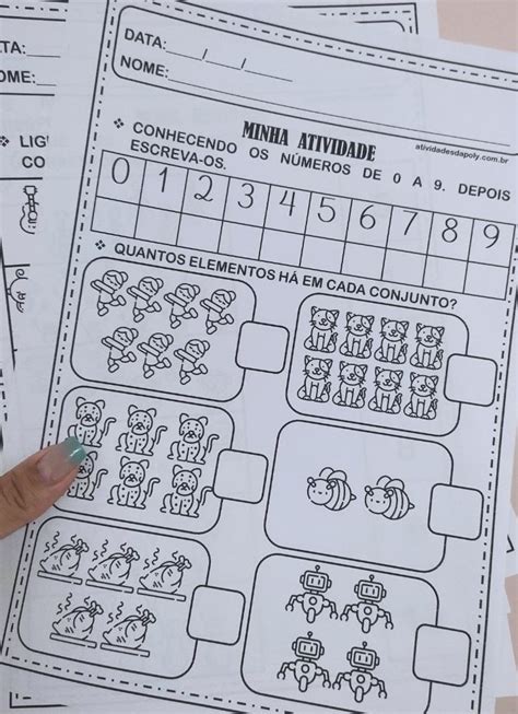 Atividades Para Trabalhar Numerais E Quantidades Atividades Da Poly
