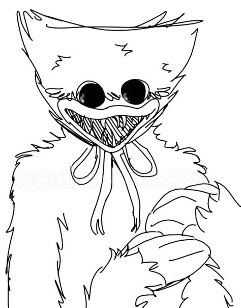 Coloriage Huggy Wuggy 9 Dessin gratuit à imprimer