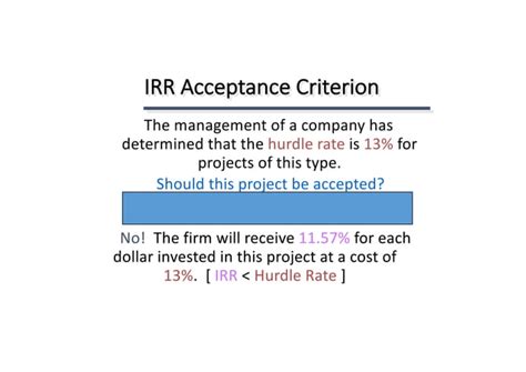 Net Present Value IRR And Profitability Index PPT