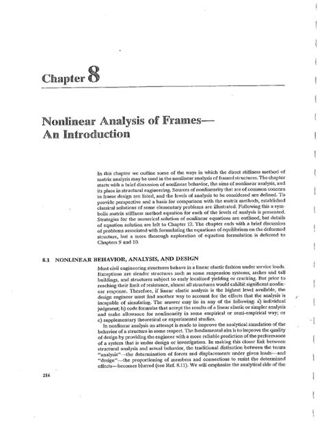 5 non linear analysis of frames pdf