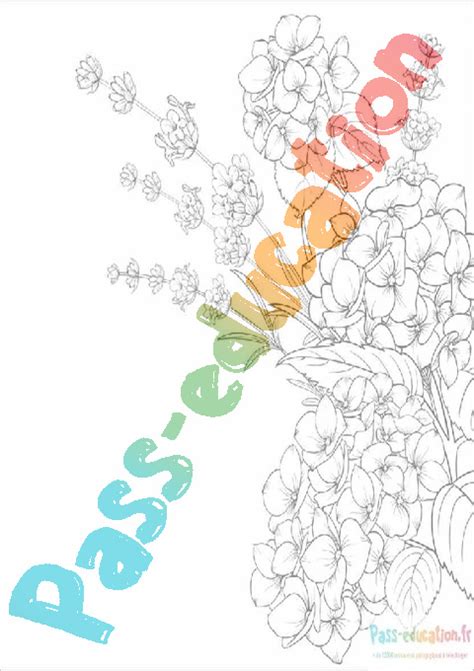 Coloriage Gratuit Pour Enfants Bouquet De Fleurs Imprimer En Pdf