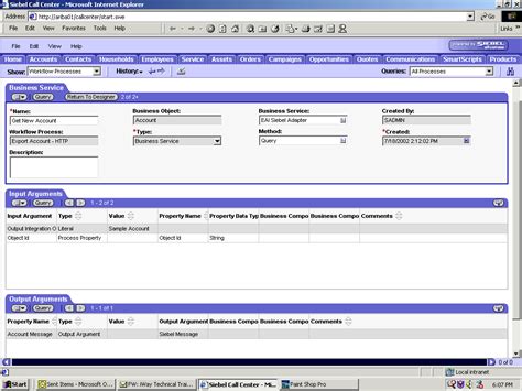 a using siebel workflows