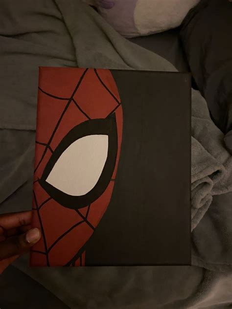Spider Man Painting On Small Canvas
