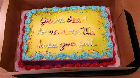 Coworker Leaving Cake