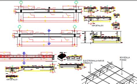 Tie Beam Detail Dwg Tie Beam Section Plan Cadbull