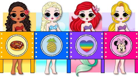 NEW Fashions For Disney Princess DIYs Paper Dolls Crafts YouTube