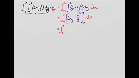 solved in exercises 1 14 evaluate the iterated integral ∫0 3 ∫0 2 4 y 2 d y d x