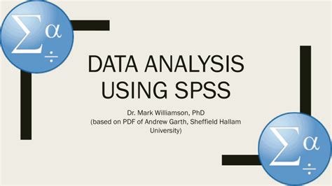 data analysis using spss
