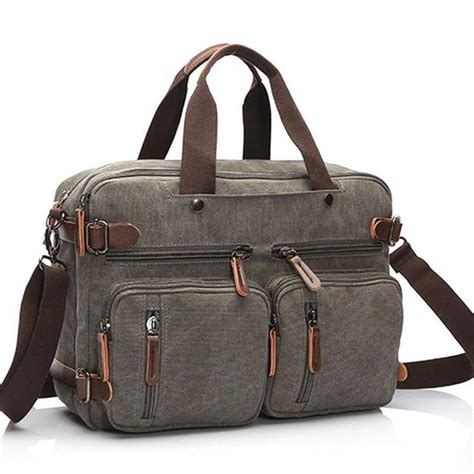 Bolsa Masculina Mensageiro Carteiro De Lona Ombro Ou Costas Zafin