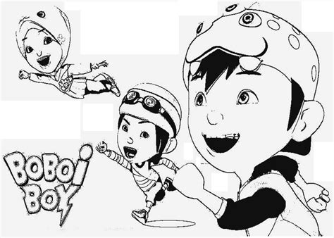 Boboi Boy Animation Coloring Pages