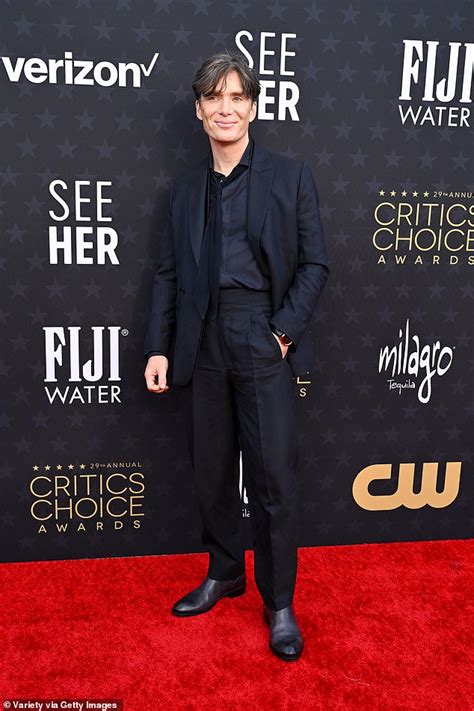 Cillian Murphy Looks Dapper In A Navy Suit As He Arrives At The Critics