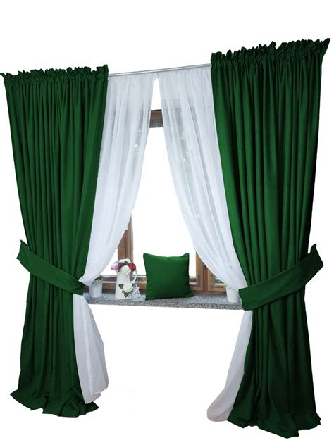 ZASŁONY VELVET WELUR BUTELKOWA ZIELEŃ 2x140 160cm 9795361848