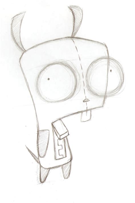 How To Draw Gir From Invader Zim Draw To Draw And How To Draw Images