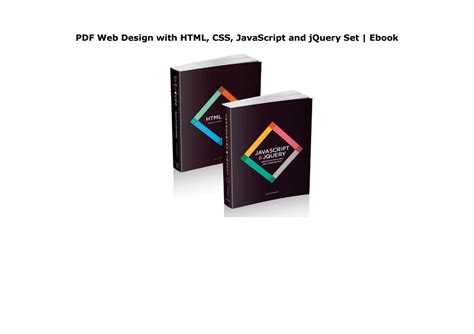 pdf web design with html css javascript and jquery set ebook by webmail2410103 issuu