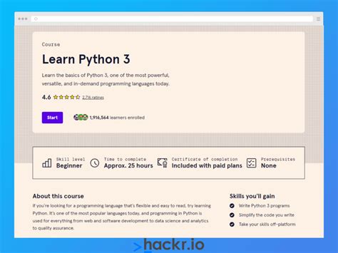 Best Python Courses Online With Certificates