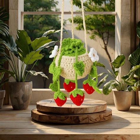 DIY Erdbeeren Topfpflanze Häkelset für Anfänger Amigurumi Stofftier