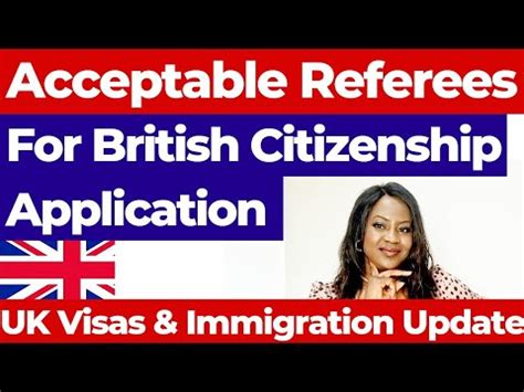 Acceptable Referees For British Citizenship Application YouTube