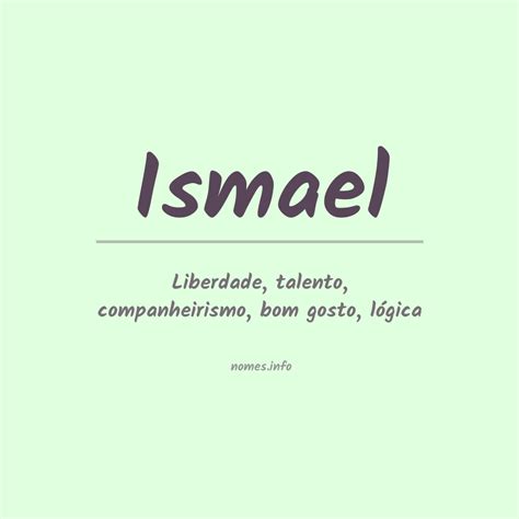 Significado Do Nome Ismael