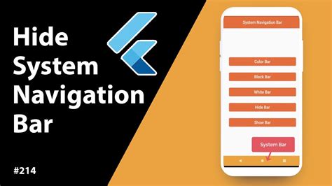 Flutter Tutorial Hide System Navigation Bar