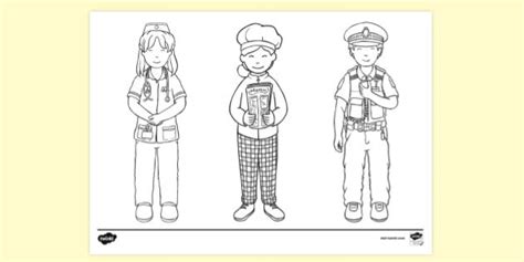 FREE Occupation Colouring Page Colouring Sheets