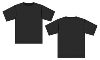 Black T Shirt Template Front And Back