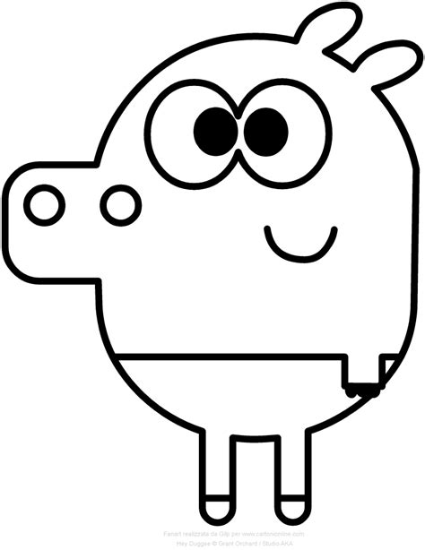 Desenho De Roly O Hipop Tamo De Hey Duggee Para Colorir