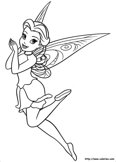 Sélection de dessins de coloriage fée clochette à imprimer sur