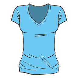 Cuello Redondo Camiseta Icono De Trazo Descargar PNG SVG Transparente