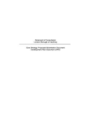 Fillable Online Hackney Gov Statement Of Consultation Hackney Gov Fax