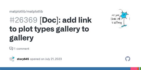 Doc Add Link To Plot Types Gallery To Gallery · Issue 26369 · Matplotlibmatplotlib · Github