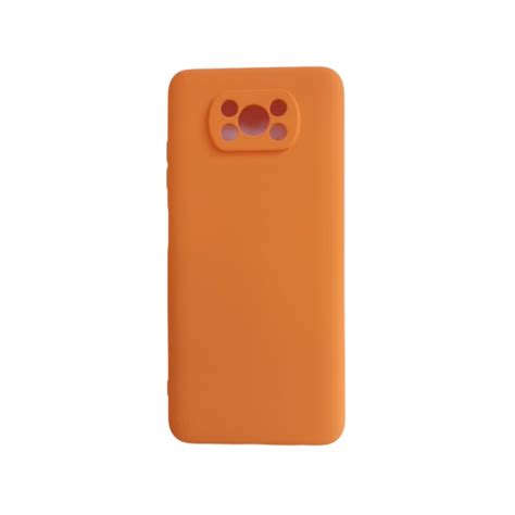 Capa Capinha Case Aveludada Compatível Xiaomi Poco X3 Nfc Pro Laranja