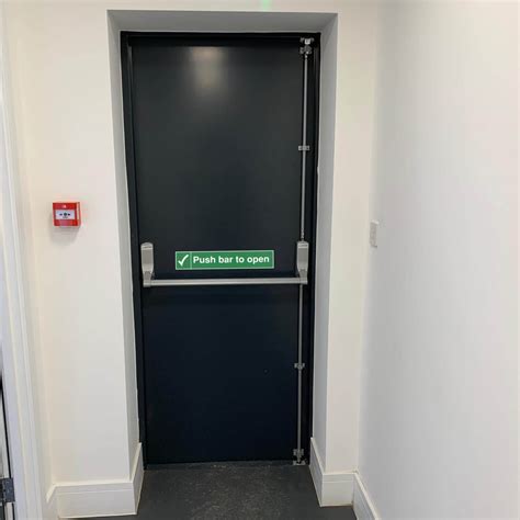 Security Steel Hinged Emergency Exit Door Set Latham S Steel Doors