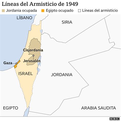 Conflicto israelí palestino 6 mapas que muestran cómo ha cambiado el